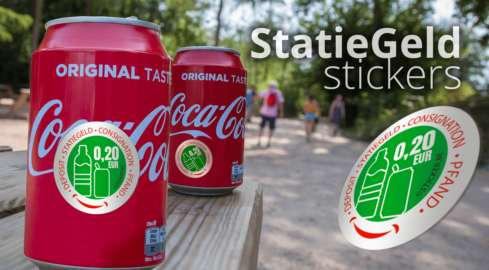 Statiegeld stickers (0,50 euro) - Sticker